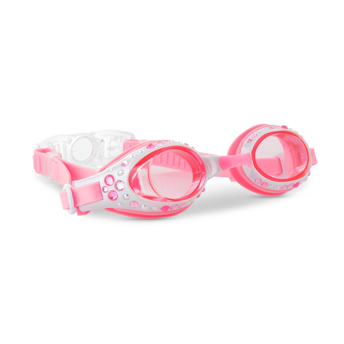 Pearl White Beautiful Bows Girl Kids' Swim Goggles – Bling2o