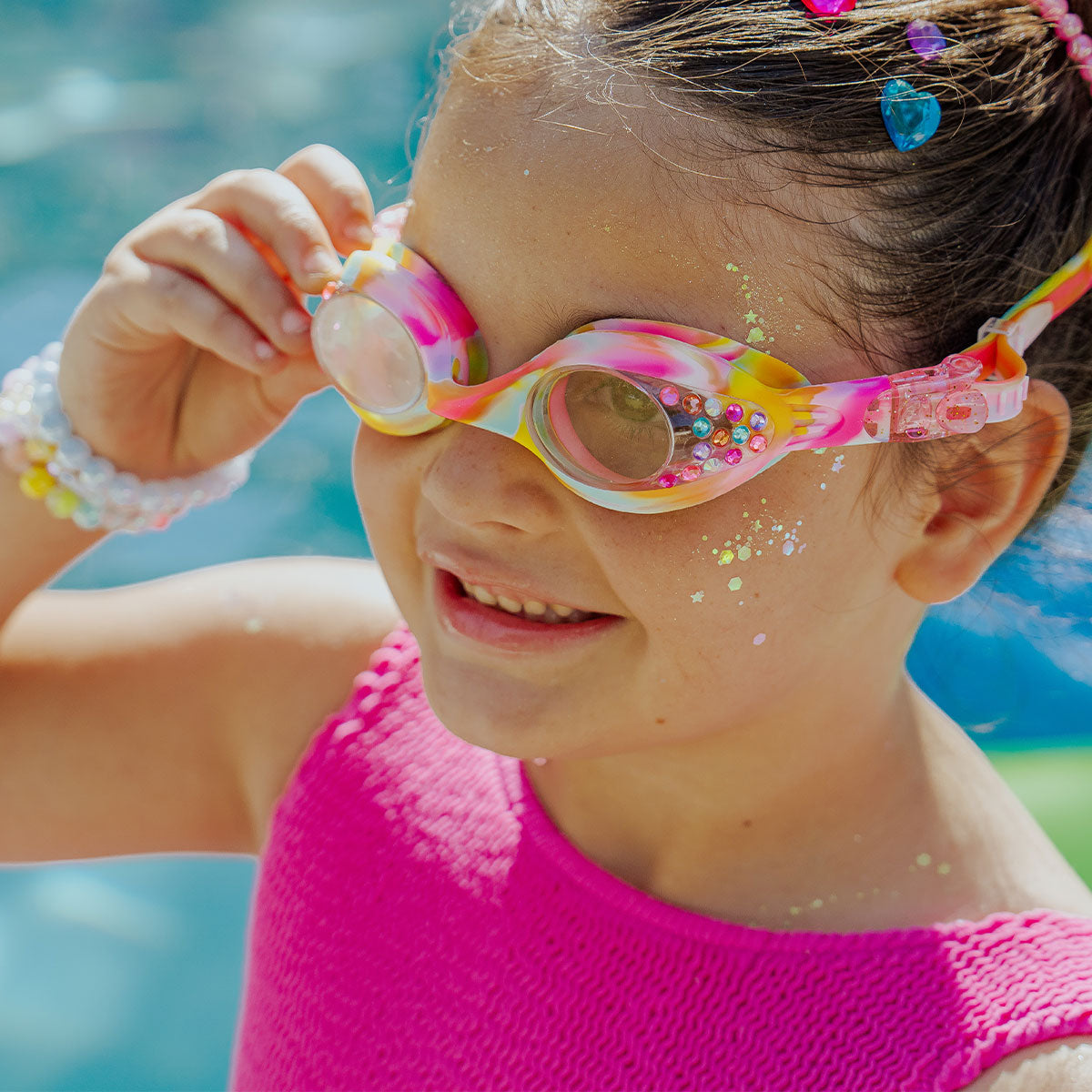 Passion Fruit Tiny Taffy Girl Kids' Swim Goggles – Bling2o