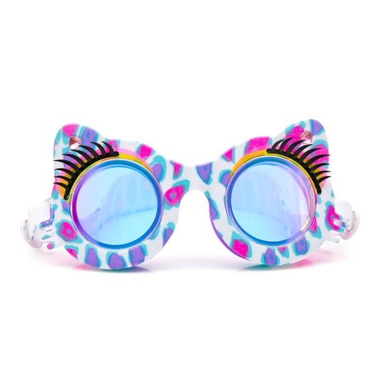 Purple Patches Savvy Cat Kids’ Swim Goggles | Cat-Shaped Goggles for ...